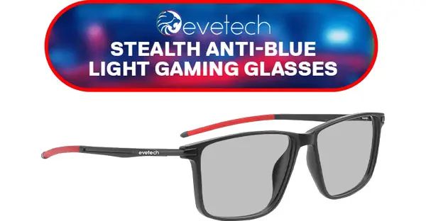 Evetech Stealth Gaming Glasses - Red | Enhance Your Gaming Experience