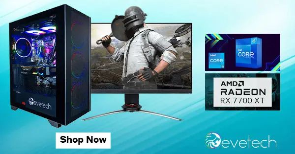 Intel 12th Gen Core i5 12400F Gaming PC with RX 7700 XT - High Performance