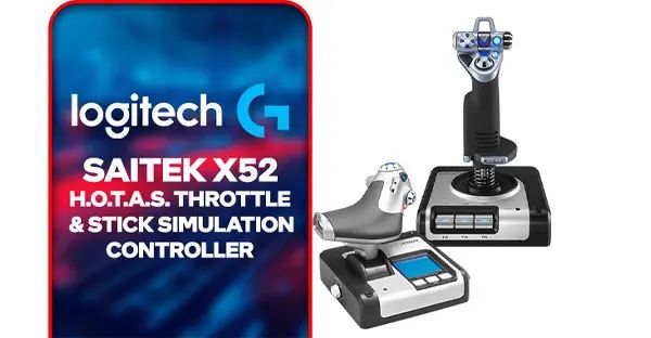 Logitech G Saitek X52 Throttle and Stick Controller - Ultimate Flight ...