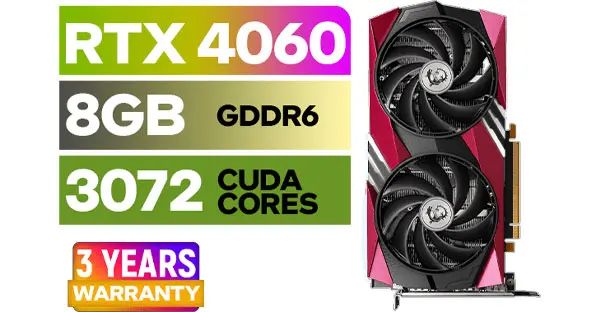 Buy MSI GeForce RTX 4060 GAMING X 8GB MLG Graphics Card | High ...