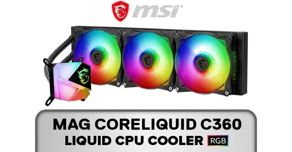 Buy MSI MAG CoreLiquid C360 ARGB CPU Liquid Cooler - High Performance ...