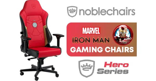 Noblechairs Iron Man Limited Edition Gaming Chair - Ultimate Comfort ...