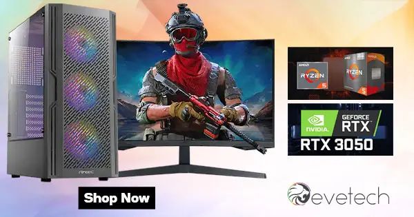 AMD RYZEN 5 3500 4.1GHz RTX 3050 6GB Budget Gaming PC | Evetech