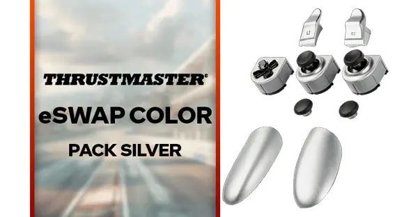 Thrustmaster eSwap Color Pack Silver - Customizable Gamepad Accessories