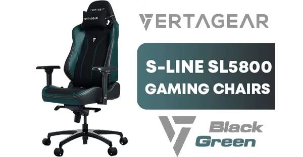 Vertagear SL5800 S-Line Gaming Chair — 113kg Limit, Adjustable Height